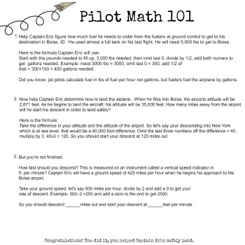 How Pilots Use Math