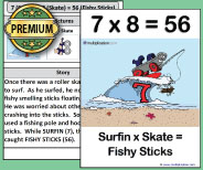 Large Teaching Cards - Multiplication.com