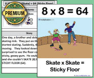 Large Teaching Cards - Multiplication.com