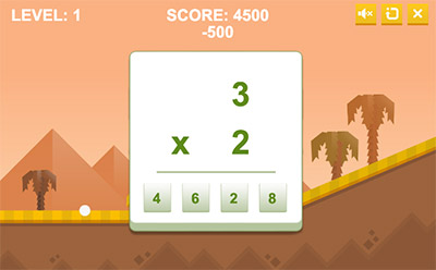 Arcade Golf Multiplication